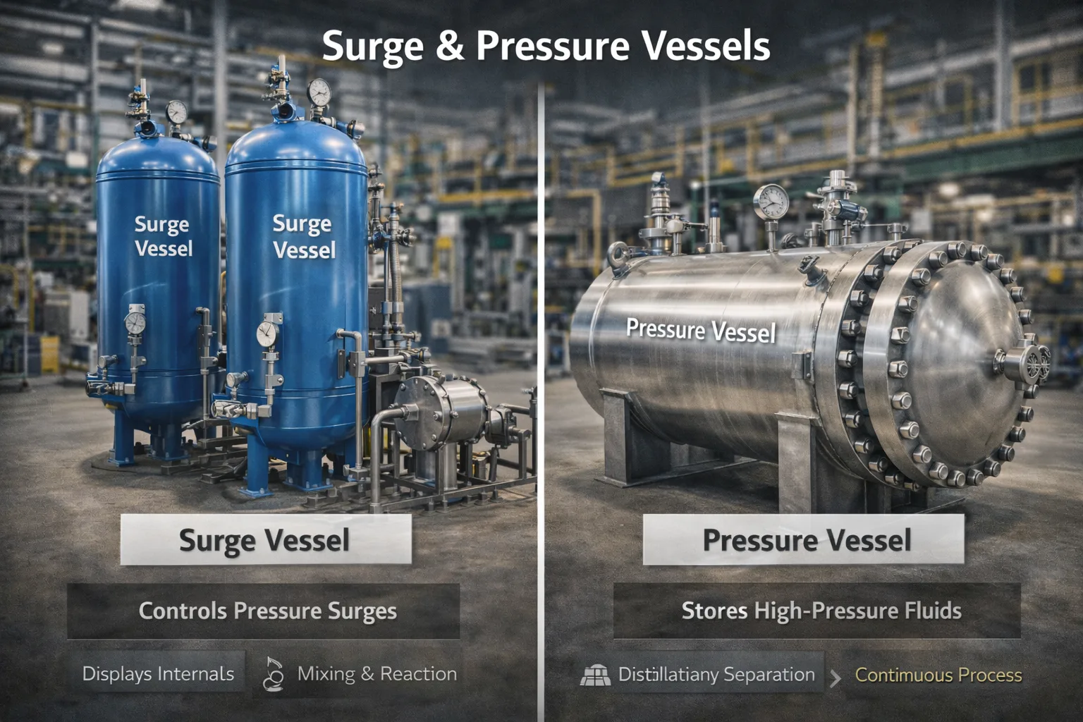 Surge Vessel vs. Pressure Vessel: Key Differences Explained