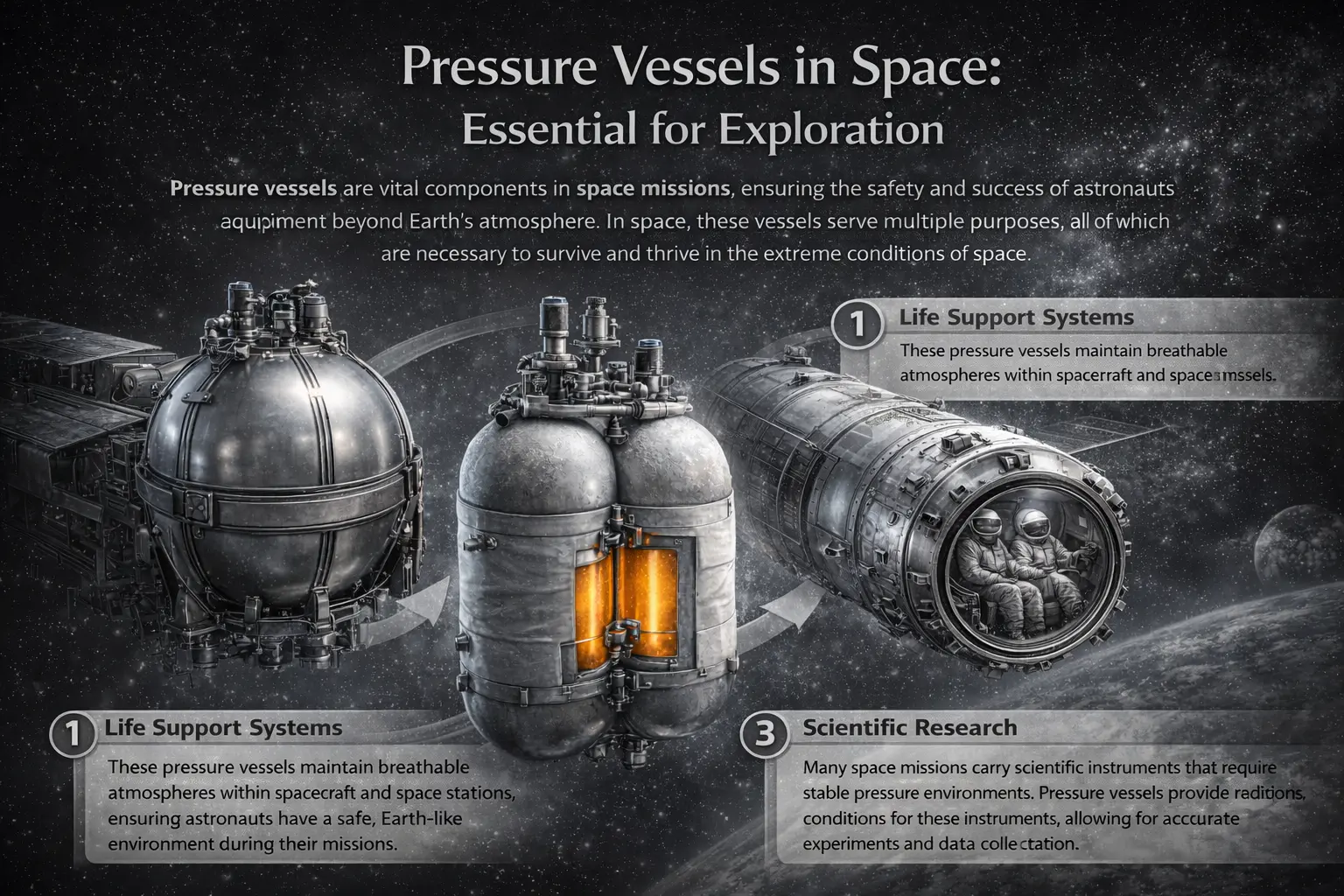 Pressure Vessels in Space: Enabling Cosmic Exploration
